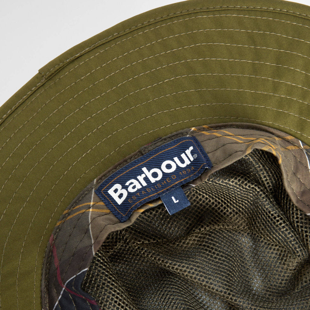 Barbour Men's Longhall Bucket Hat in Dark Olive – Sinclairs Online