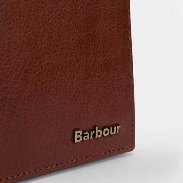 Barbour Men's Lunan Leather Billfold Wallet in Brown – Sinclairs Online