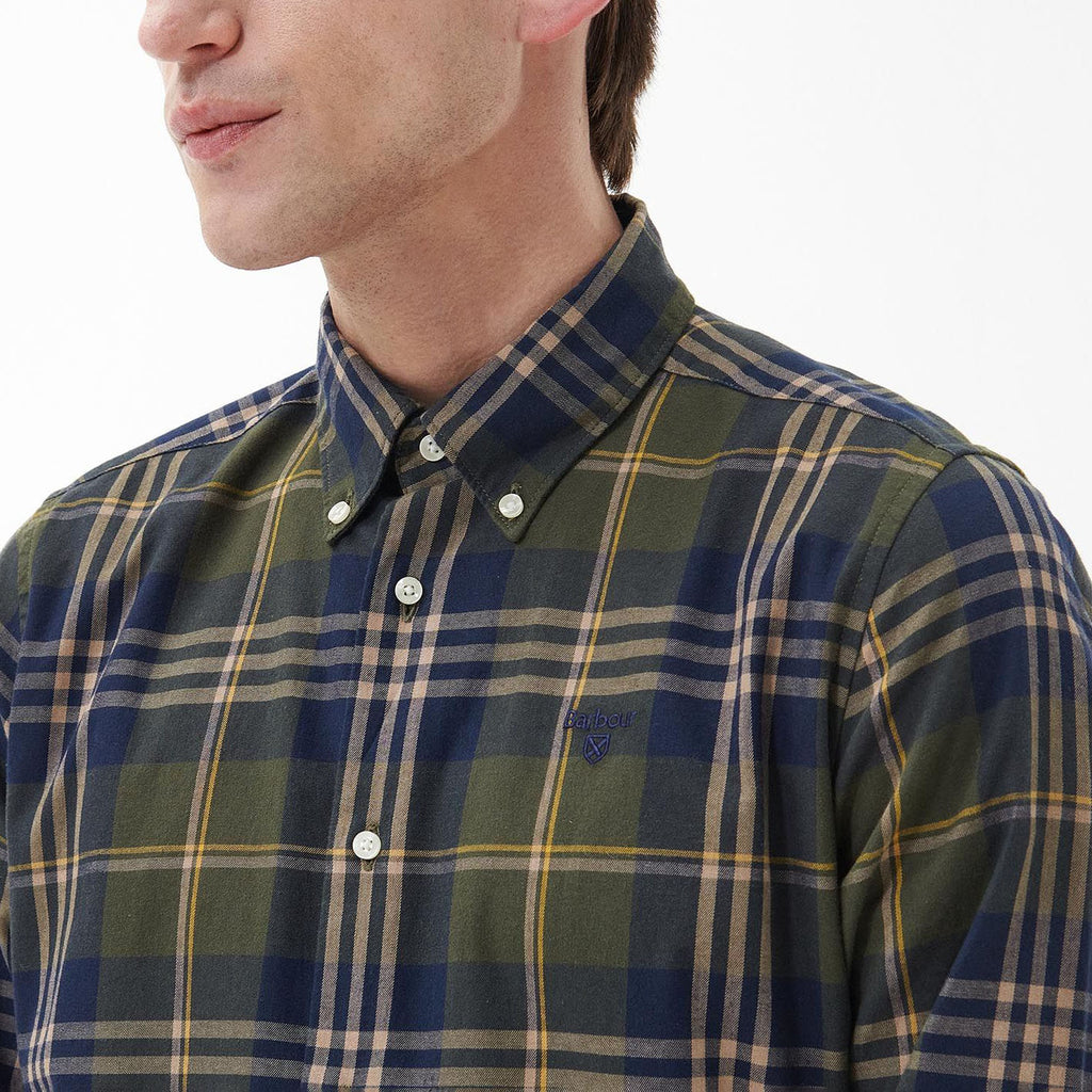 Barbour Men's Edgar Tailored Fit Shirt in Olive – Sinclairs Online