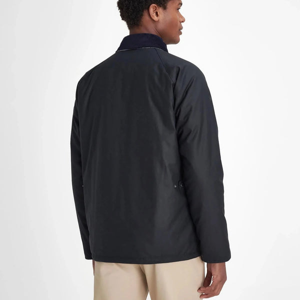 Barbour Men's Ambleside Wax Jacket in Navy/Blue Granite Tartan ...